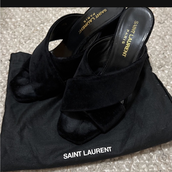 Yves Saint Laurent | Shoes | Saint Laurent Black Mules | Poshmark